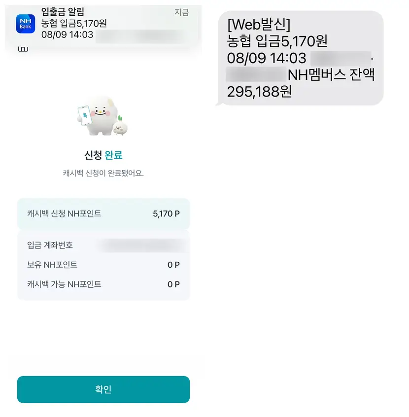 농협 포인트 조회 및 현금화 하기 (NH포인트 캐시백, 사용 방법) - TIPMAD